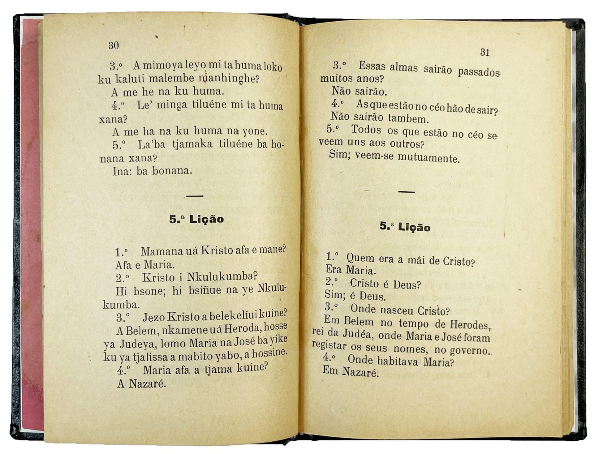 MOZAMBIQUE (MAPUTO) – UNRECORDED RONGA-PORTUGUESE CATECHISM ...