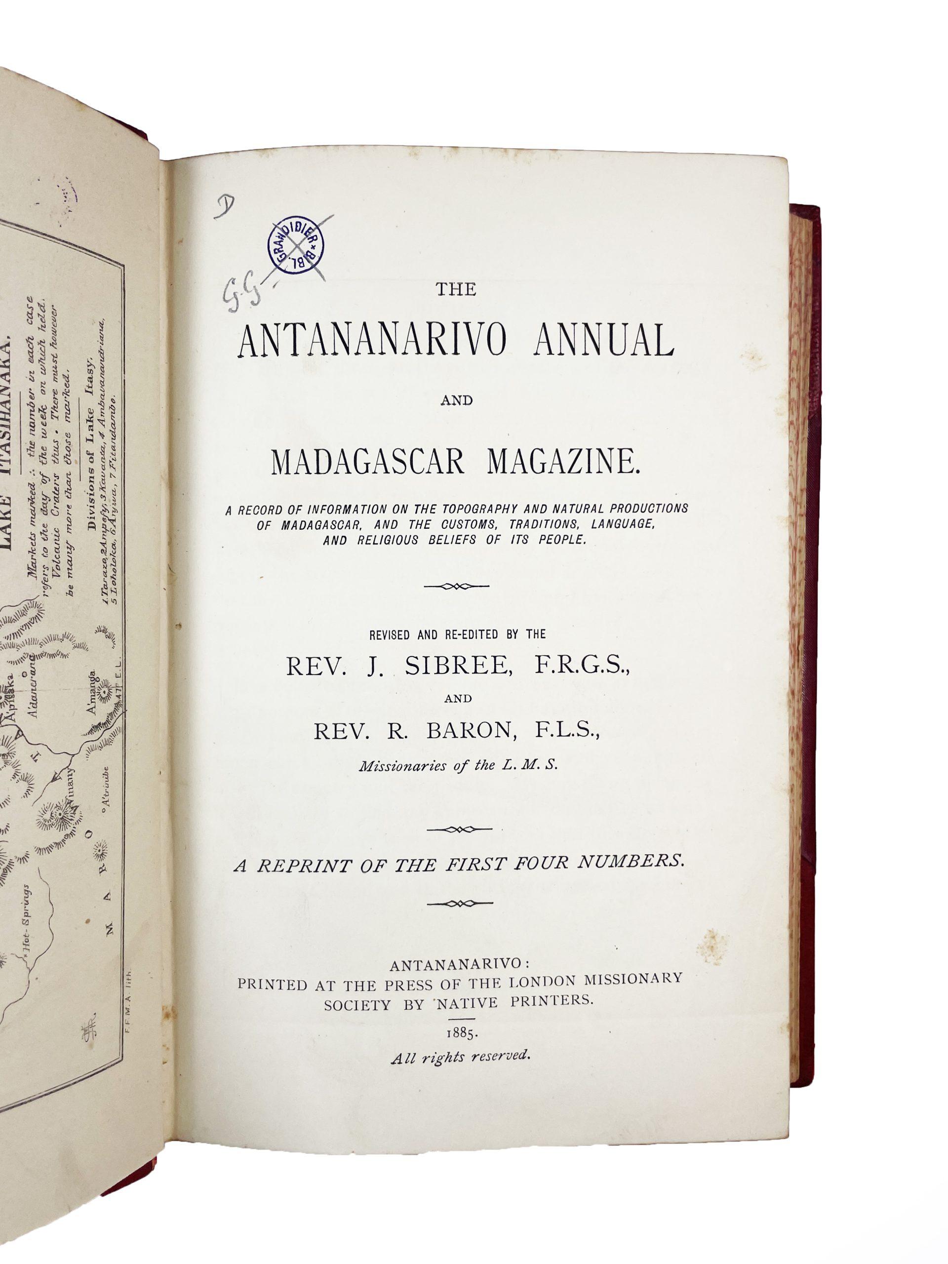 MADAGASCAR: The Antananarivo Annual and Madagascar Magazine - Daša Pahor